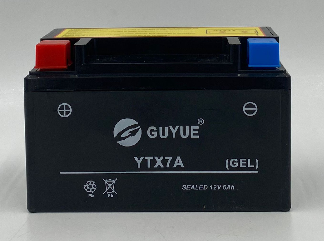 12V 6AH BATTERY GUYUE YTX7A- FOR ALL 150CC SCOOTERS MOPED