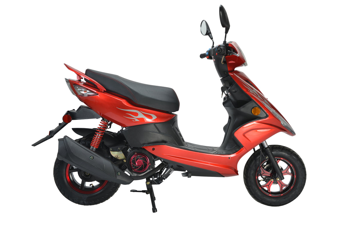 Wave150 150cc Moped Adults Scooter 12" Aluminum Wheels Street Gas Moped