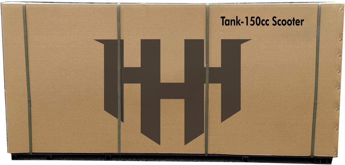HHH Tank 150cc Scooter – Auto 12" Wheels | Enjoy Free Shipping on Us!